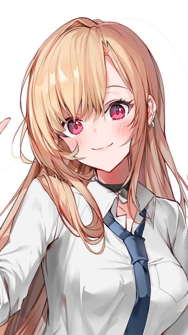 Картинка: Marin Kitagawa doing the peace sign, Аниме