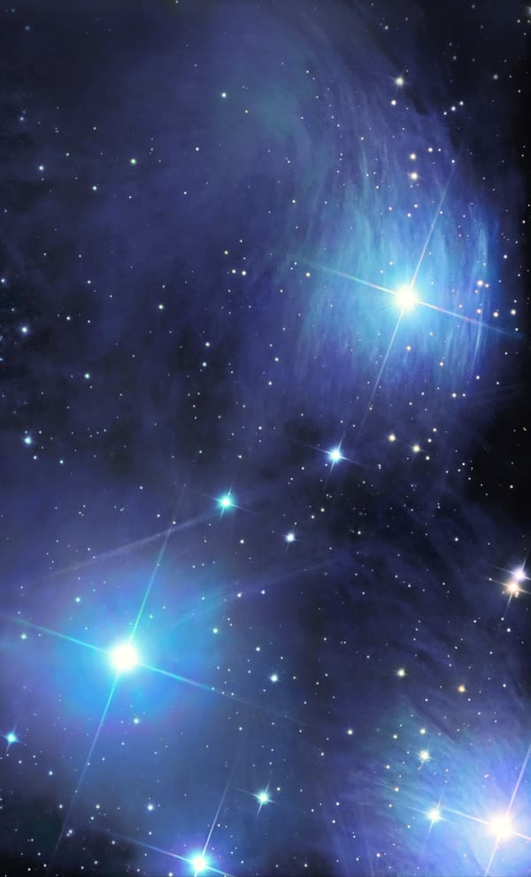 Обои на рабочий стол: NGC 1435, Merope nebulae, туманность, Tempel's ...