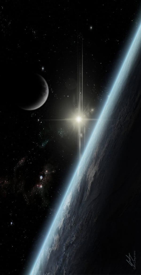 Картинка для рабочего стола: earth, sun, moon, atmosphere, star